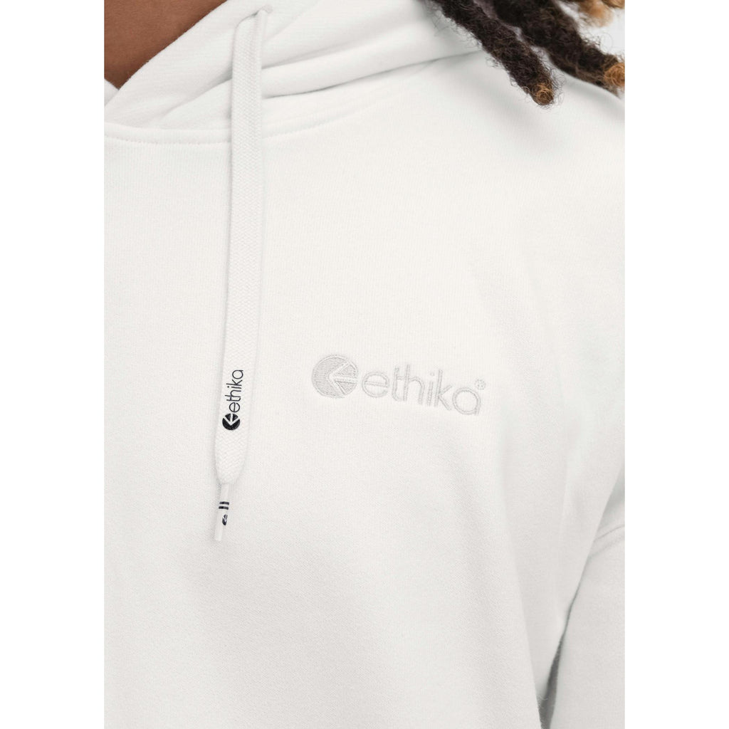 Ethika - Embroidered Logo - White | Mens Hoodie