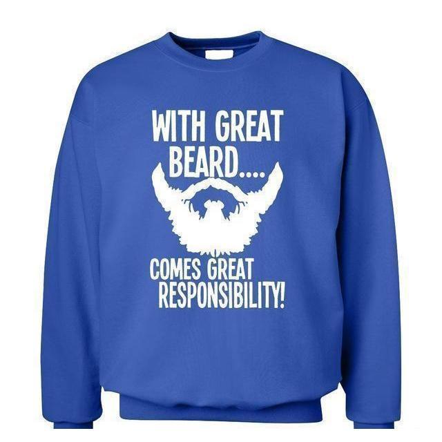 Men's Beard Long Sleeve T-Shirt - Multiple Colors & Sizes