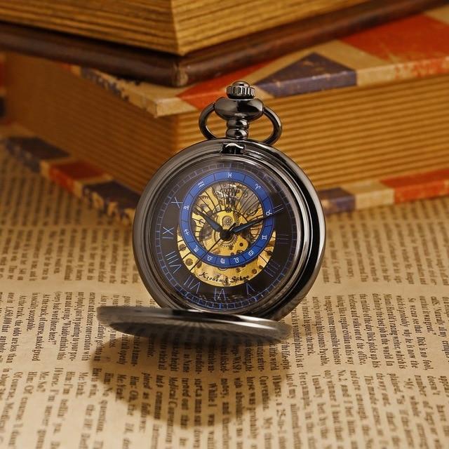 Men's Mechanical Hand Wind Roman Dial Constellation Collection Pocket