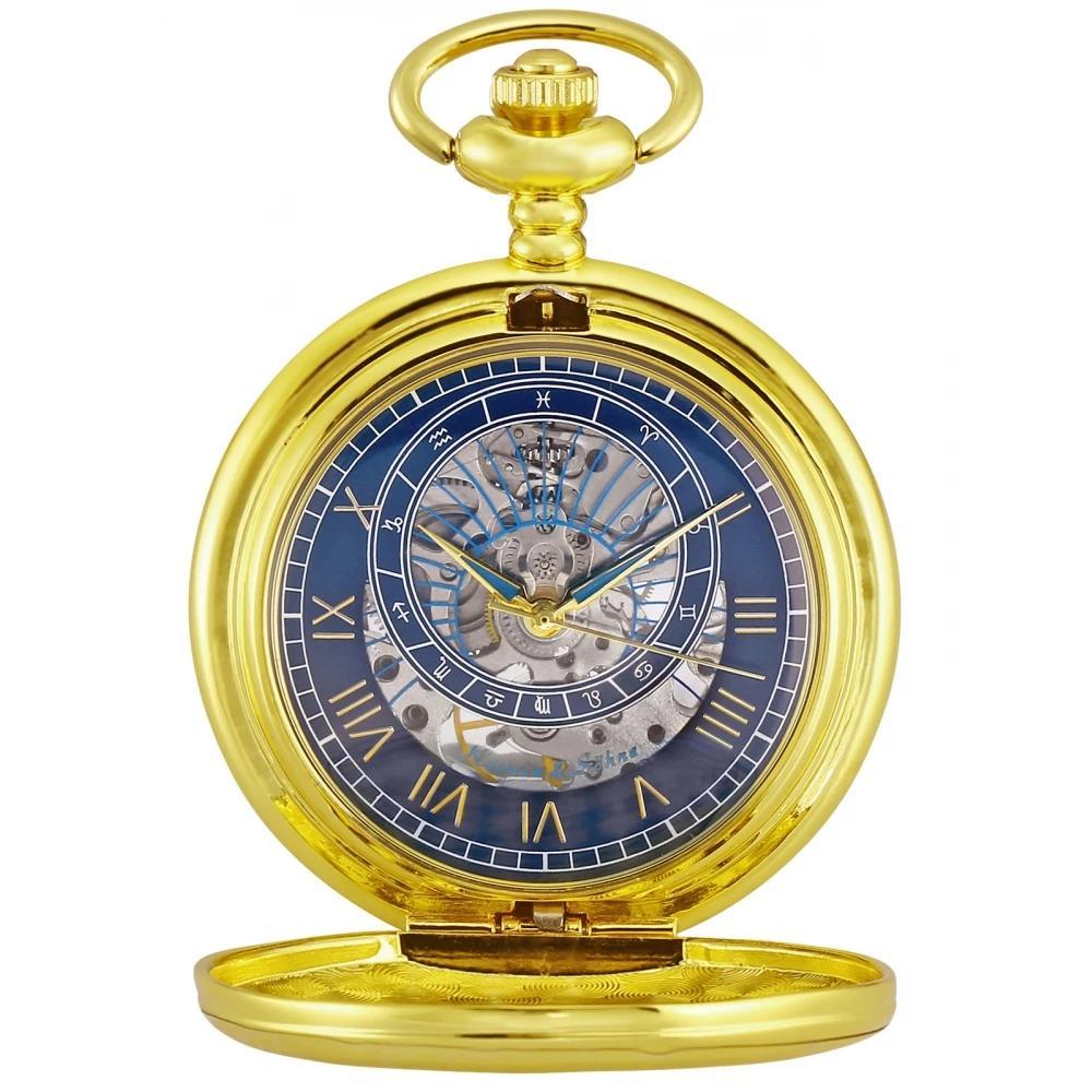 Men's Mechanical Hand Wind Roman Dial Constellation Collection Pocket