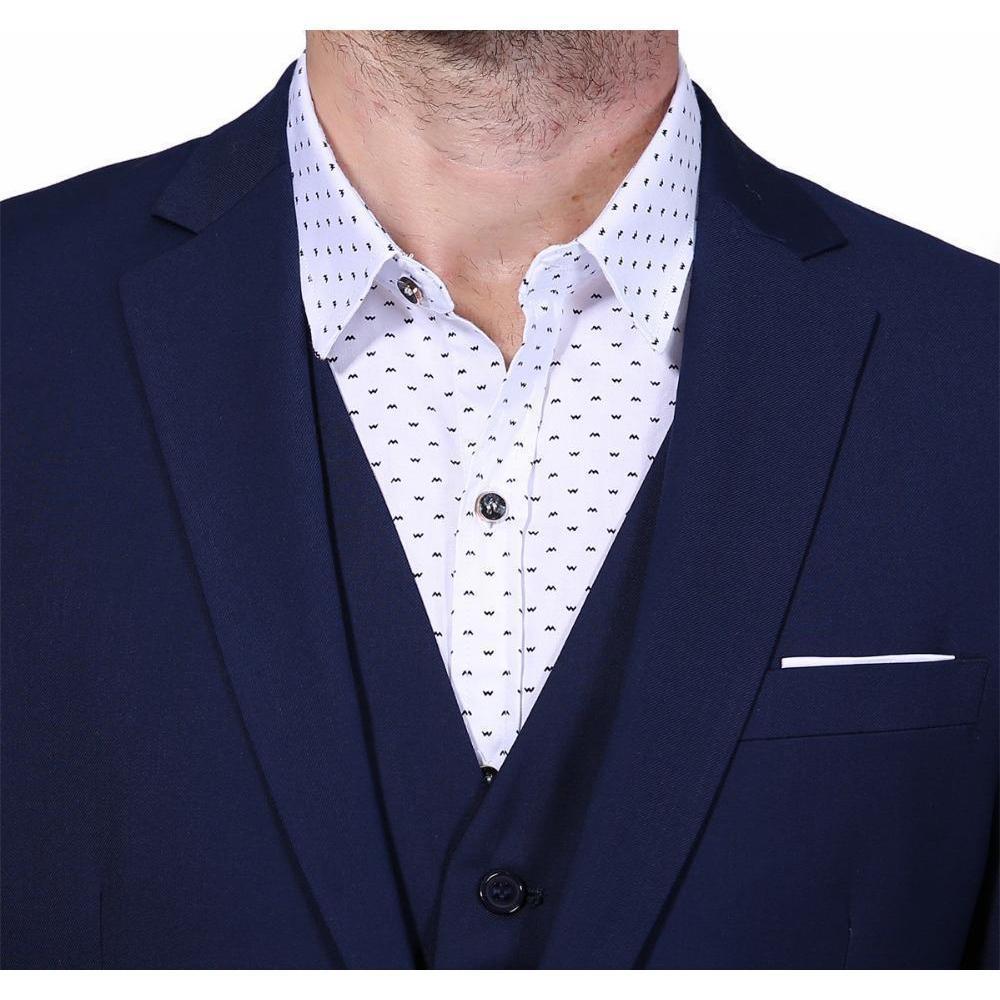 Men's One Button Slim Fit Suit - Three Piece